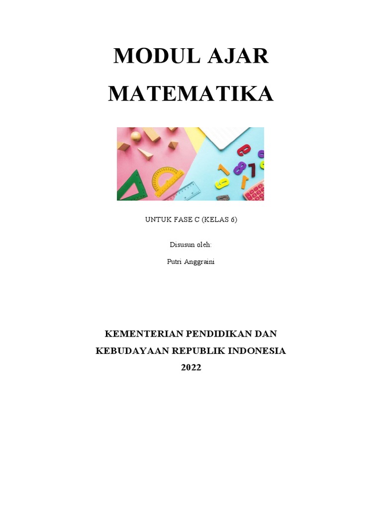 Modul Ajar Kelas 6 Matematika Berdiferensiasi Pdf - EmriDev