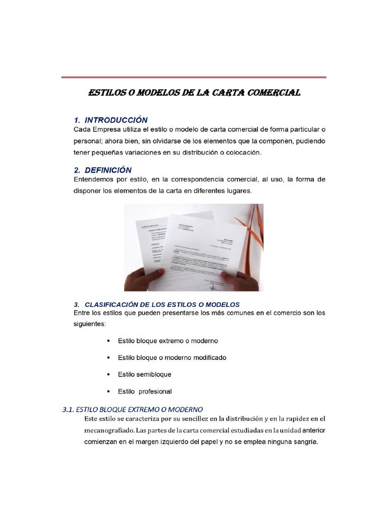 Estilos de Cartas | PDF