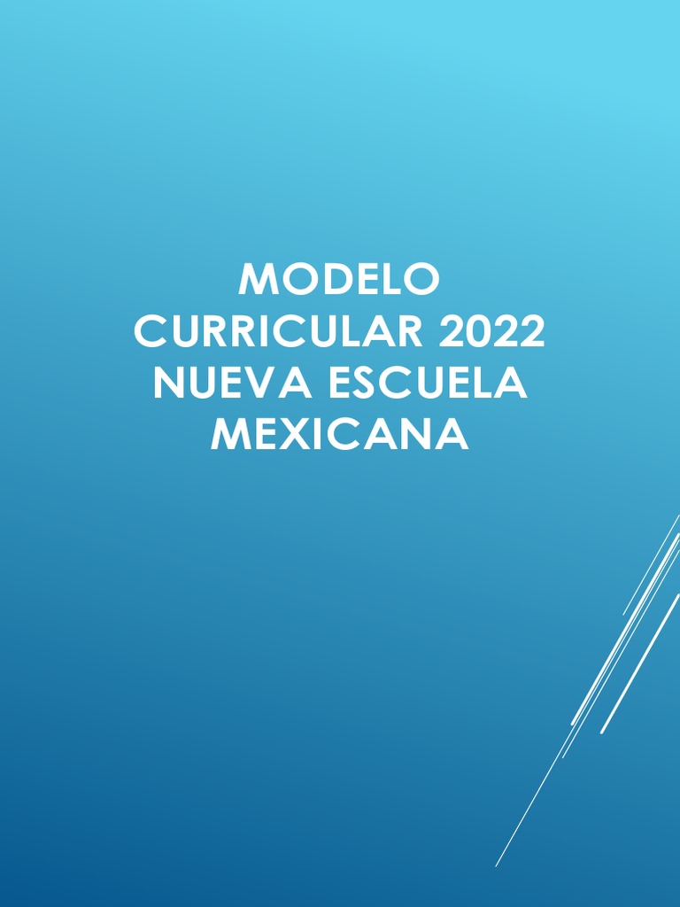 Modelo Curricular 2022 | PDF