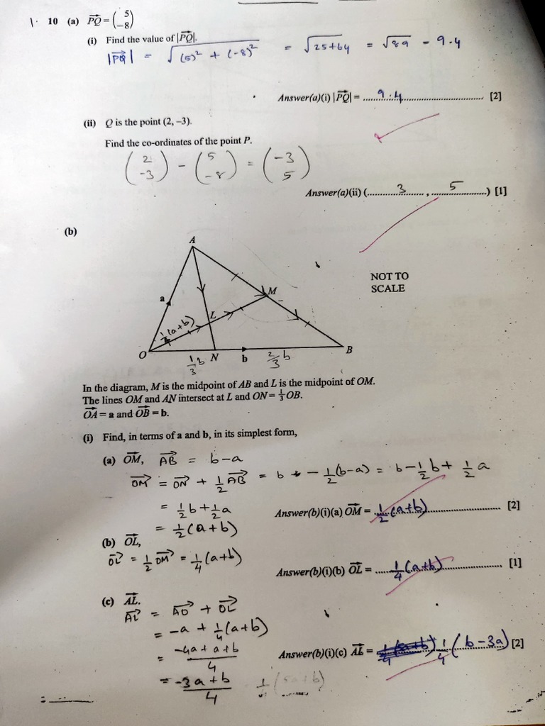 Vectors Worksheet | PDF
