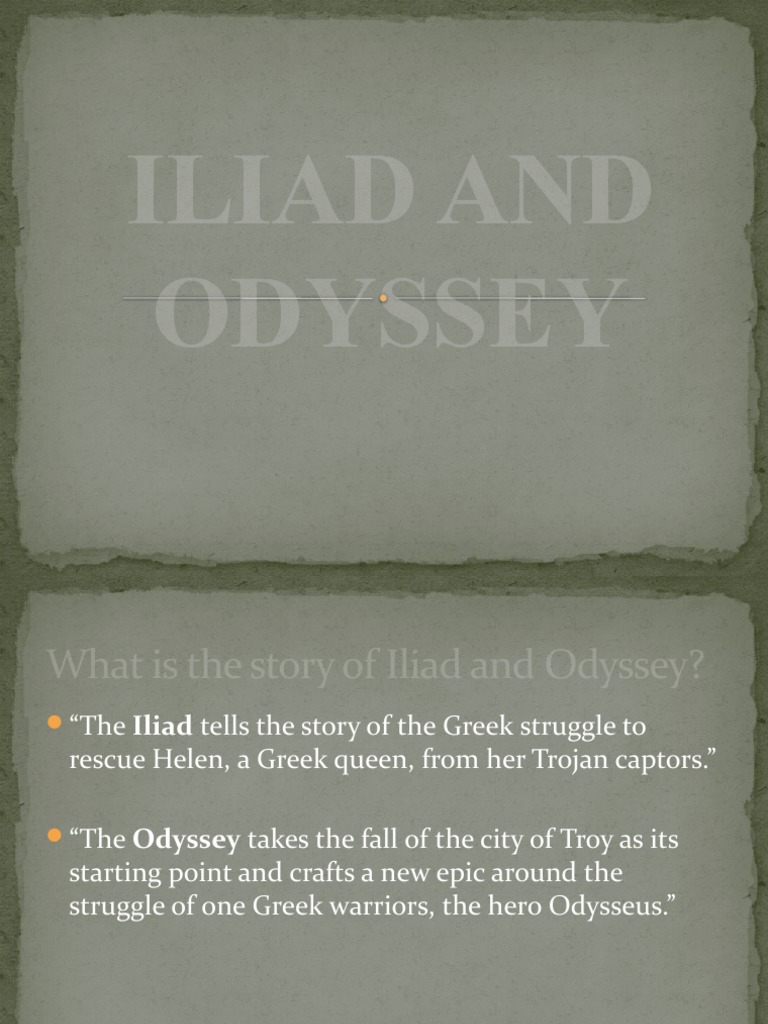 Illiad and Odyssey | PDF | Iliad | Odyssey