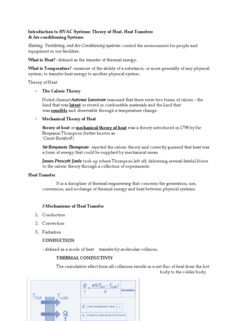 Introduction To HVAC Systems | Download Free PDF | Heat | Air Conditioning