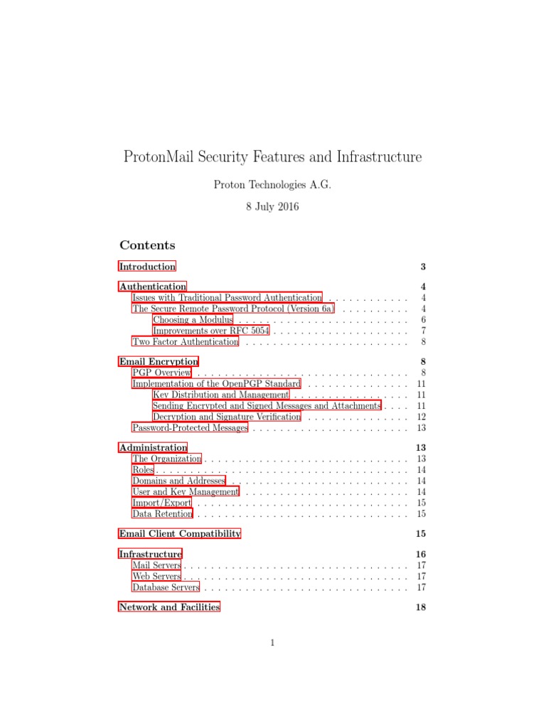 ProtonMail Security Features Overview | PDF | Public Key Cryptography ...