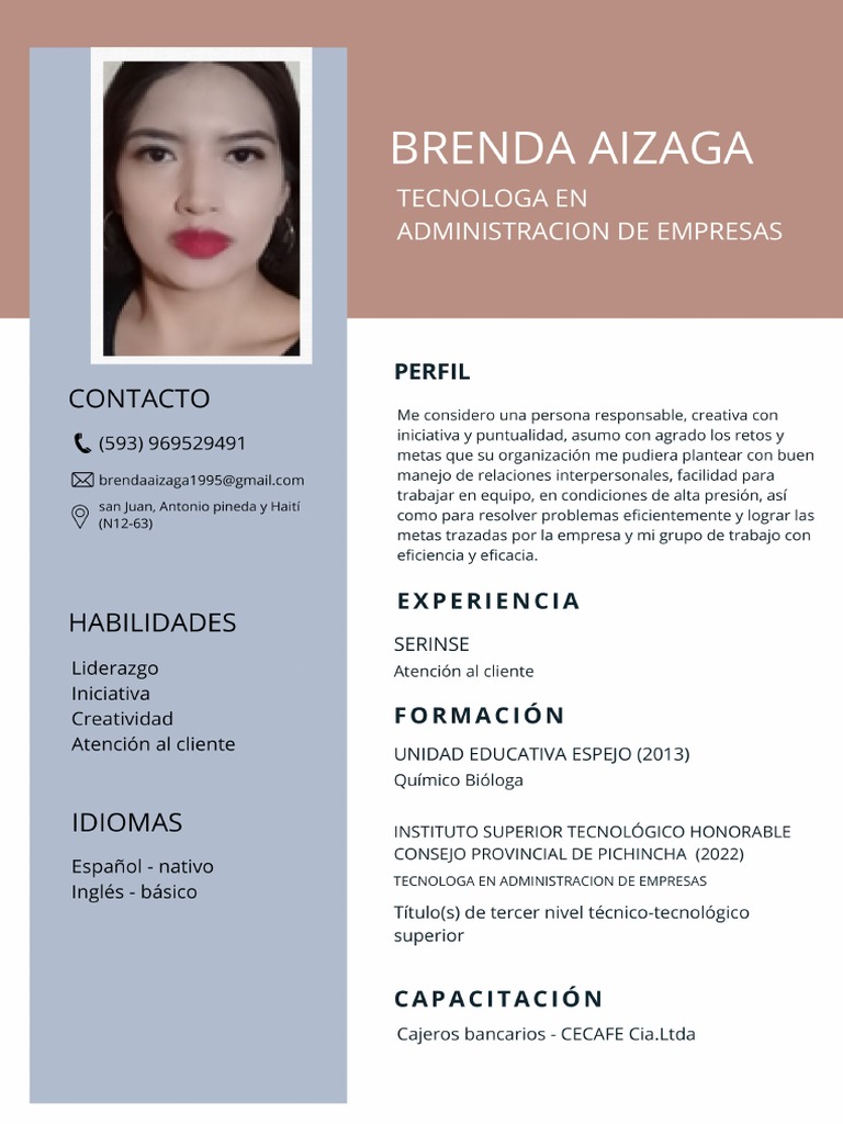Brenda Aizaga CV | PDF