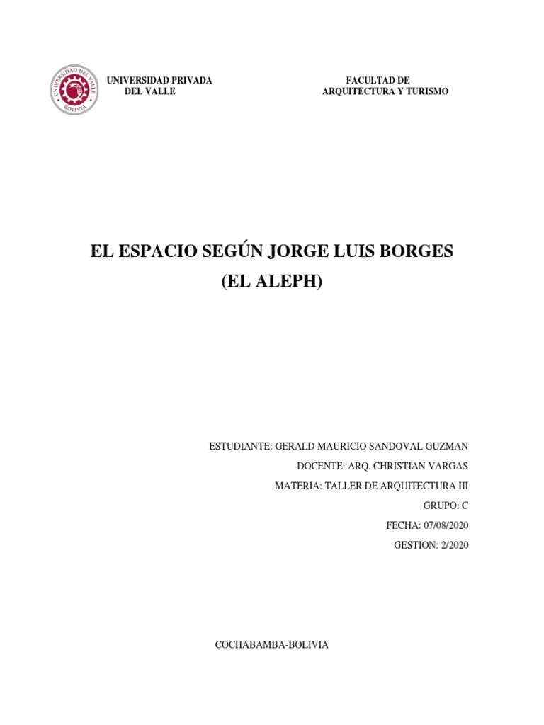 El ESPACIO, Sandoval Guzman Gerald Mauricio | PDF | Filosofía