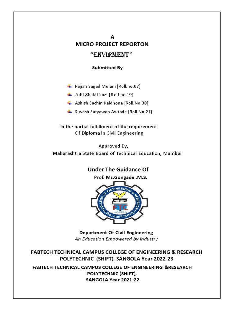 Micro Project .Est | PDF | Energy Development | Renewable Energy