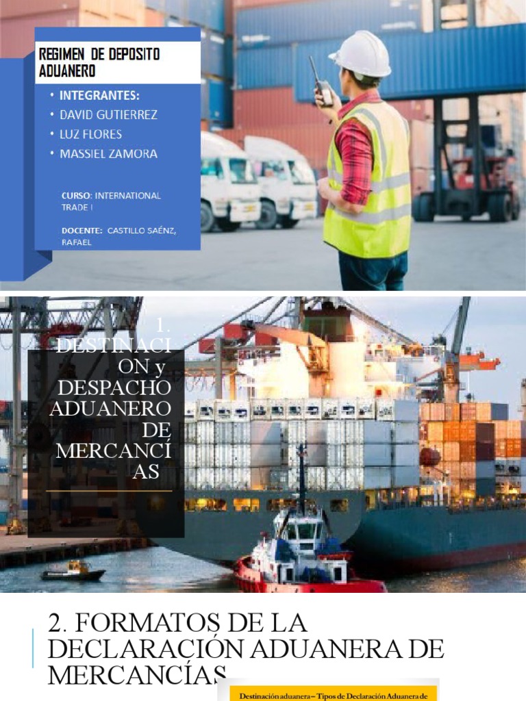 Regimen Deposito Aduanero | PDF | aduana | Arancel