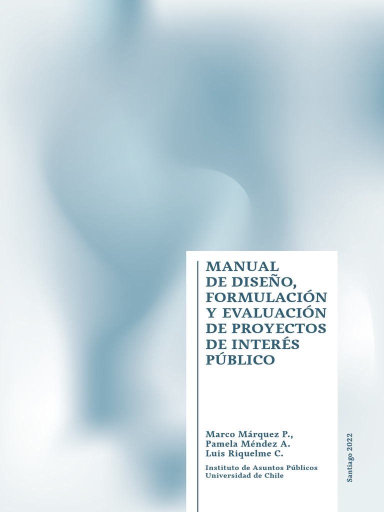 Manual de Proyectos de Interes Público - UChile Mayo 2022 | PDF | Evaluación | Evaluación del ...