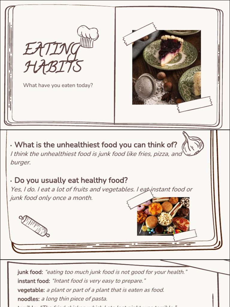 Eating Habits | PDF | Foods | Junk Food