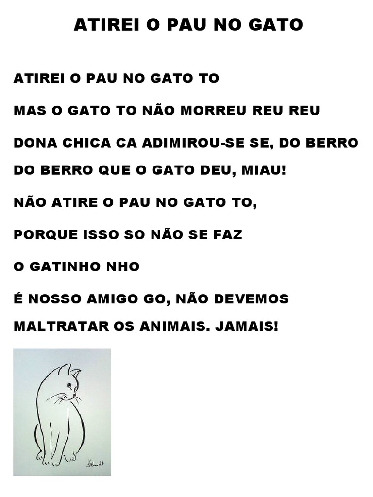 Atirei o Pau No Gato | PDF