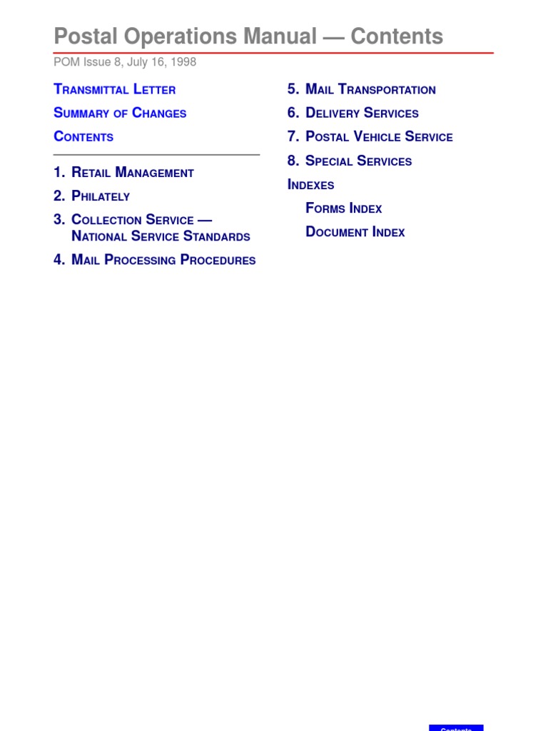 POM | PDF | Mail | United States Postal Service
