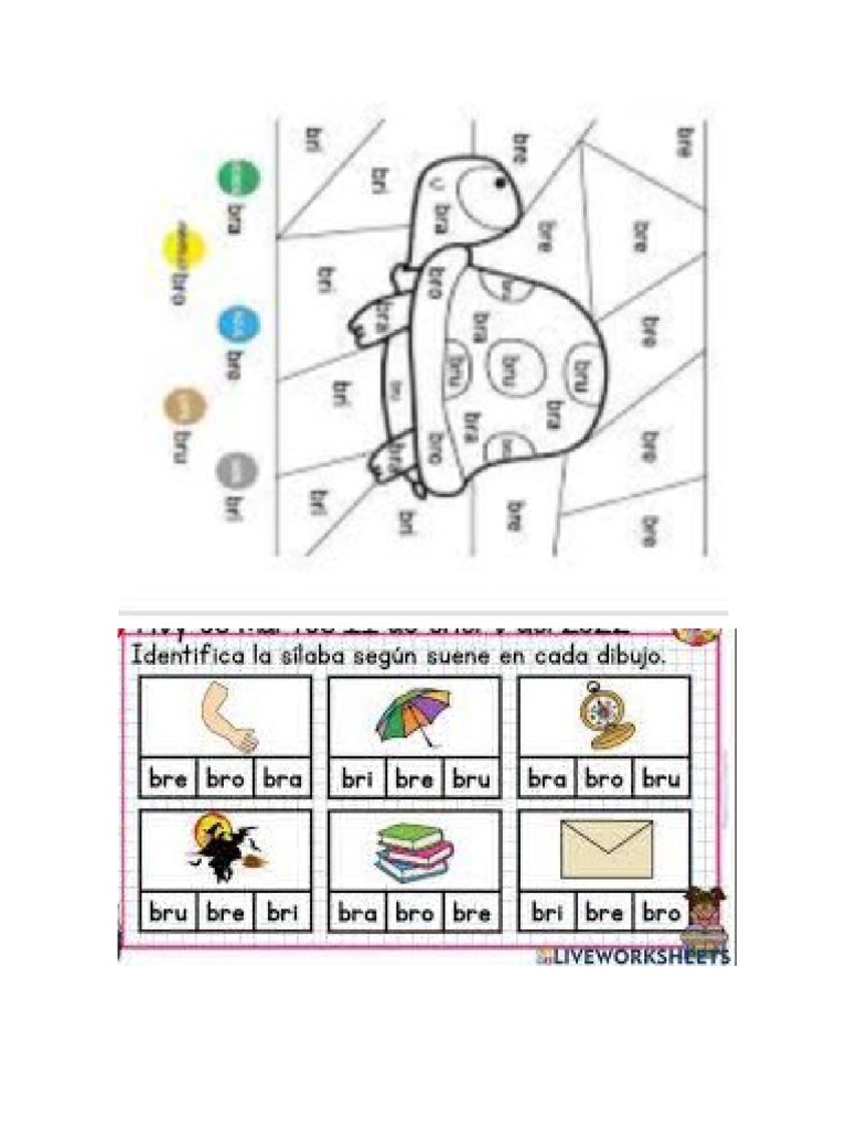 Práctica Bra Bre Bri Bro Bru | PDF