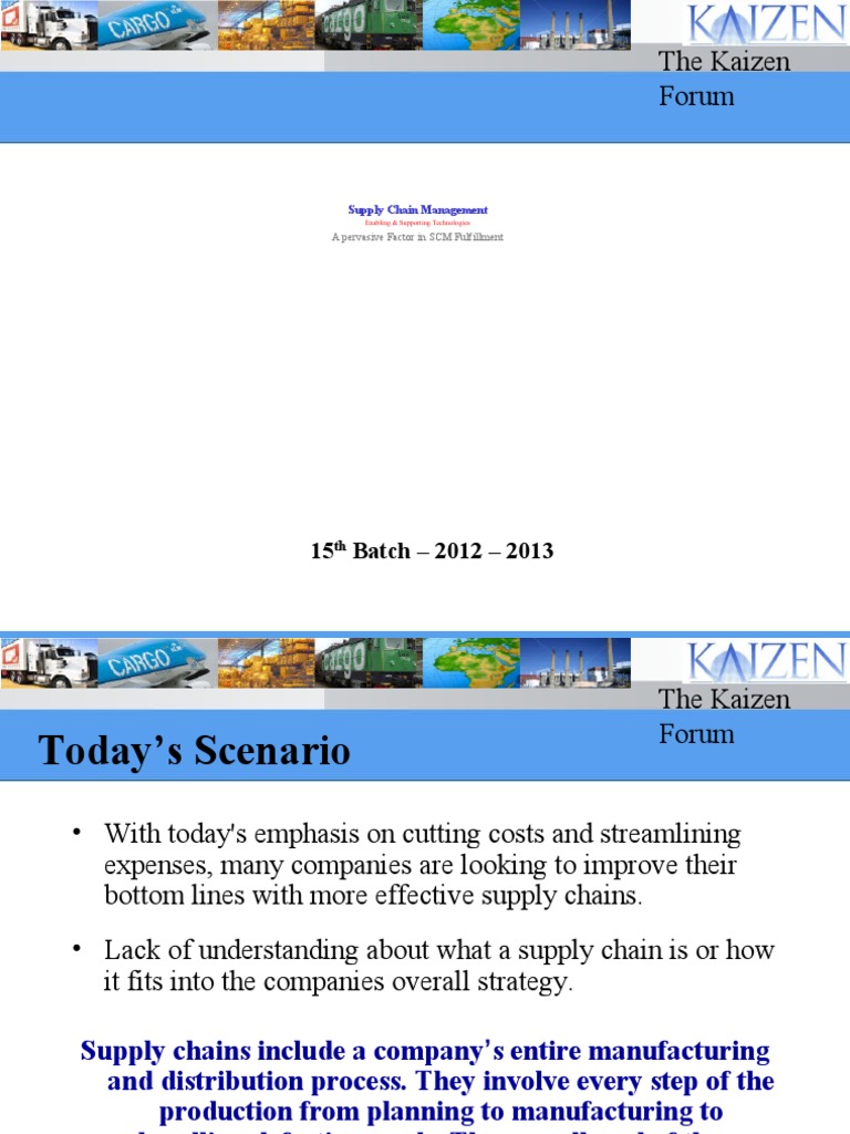 The Kaizen Forum: 15 Batch - 2012 - 2013 | PDF | Enterprise Resource Planning | Global ...