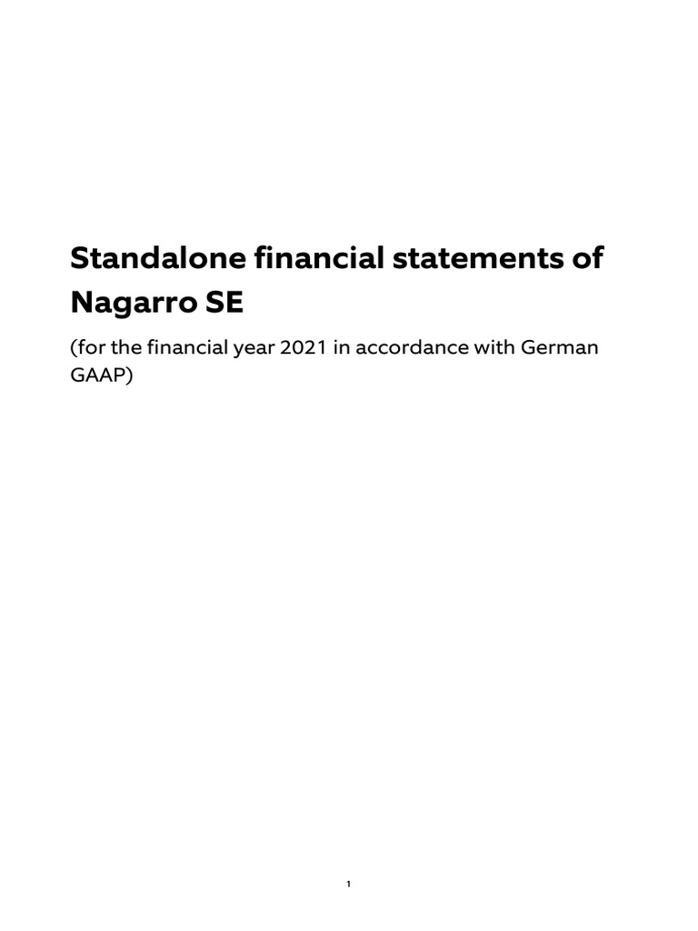financial_statements_2021_standalone | PDF | Valuation (Finance ...