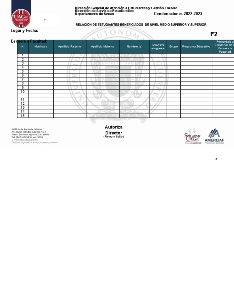 Formato F2 2022-2023 | PDF