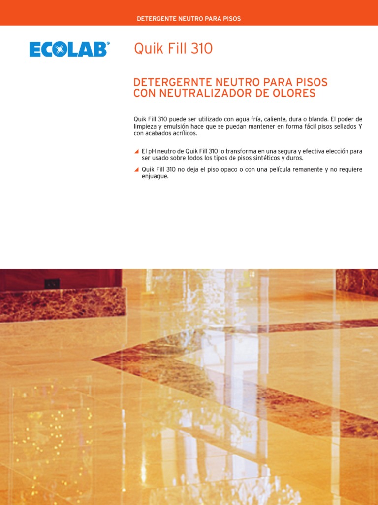Ficha Técnica Quik Fill 310 | PDF | Agua | Sustancias químicas
