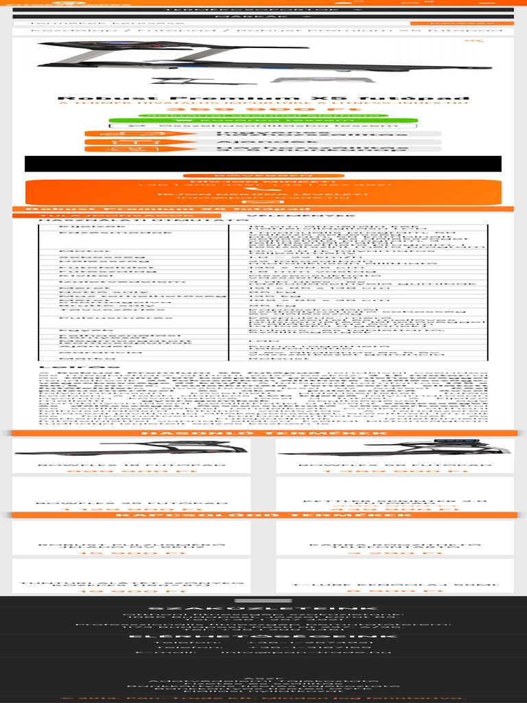 Robust Premium X5 Futópad - Fitness-Index - Hu - Kö | PDF