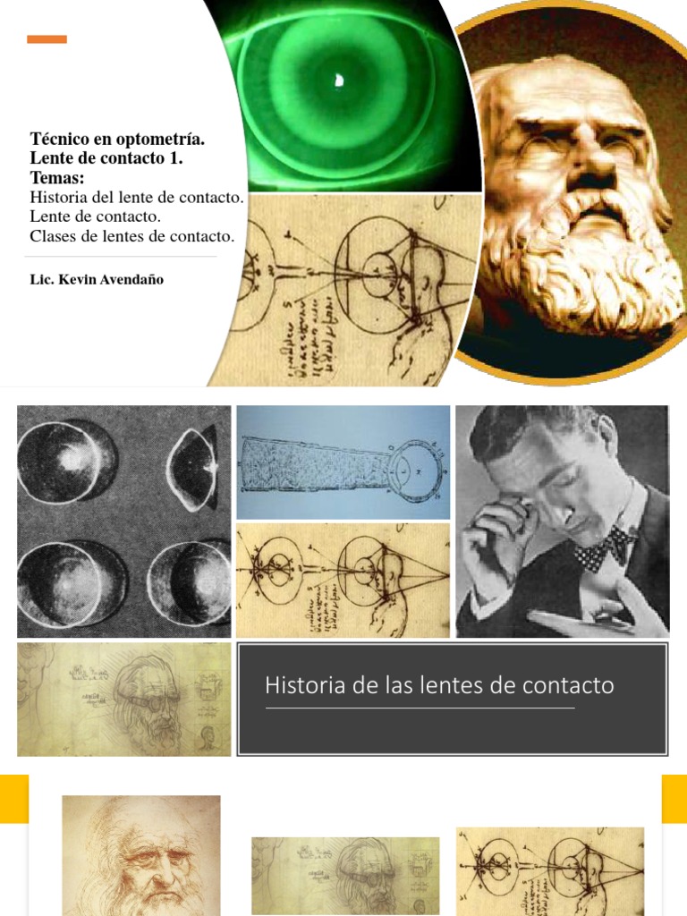 Historia de las Lentes de Contacto | PDF | Lentes de contacto | Ojo