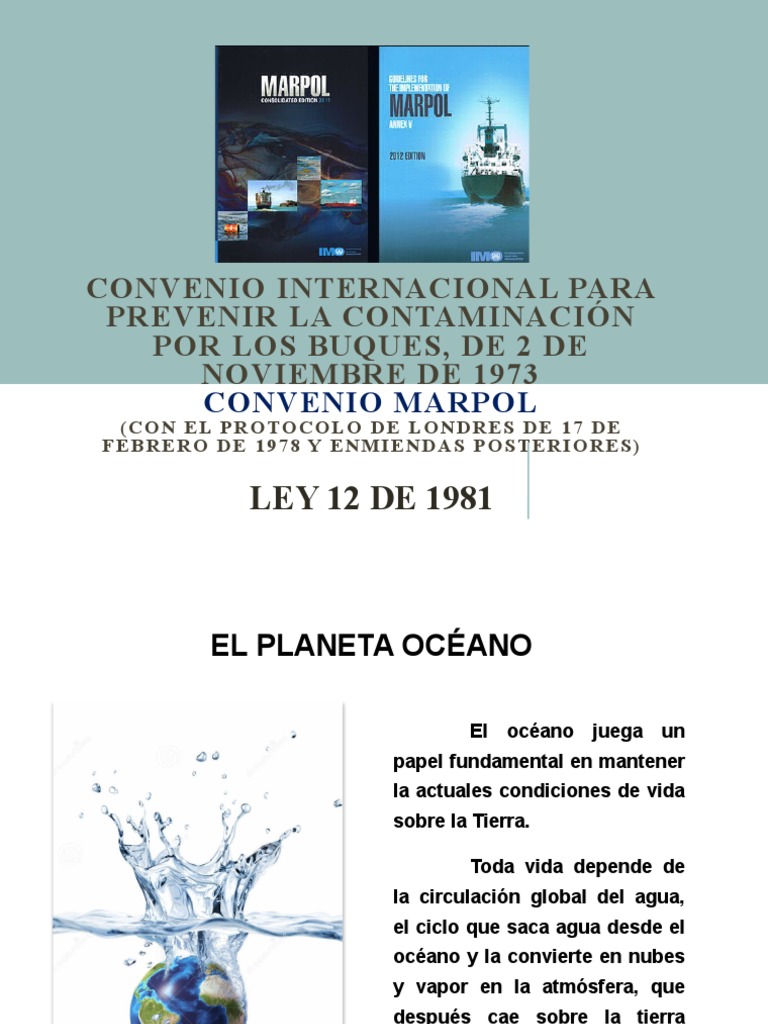 Marpol Imo | PDF | Ciencias de la Tierra | Ciencia medioambiental