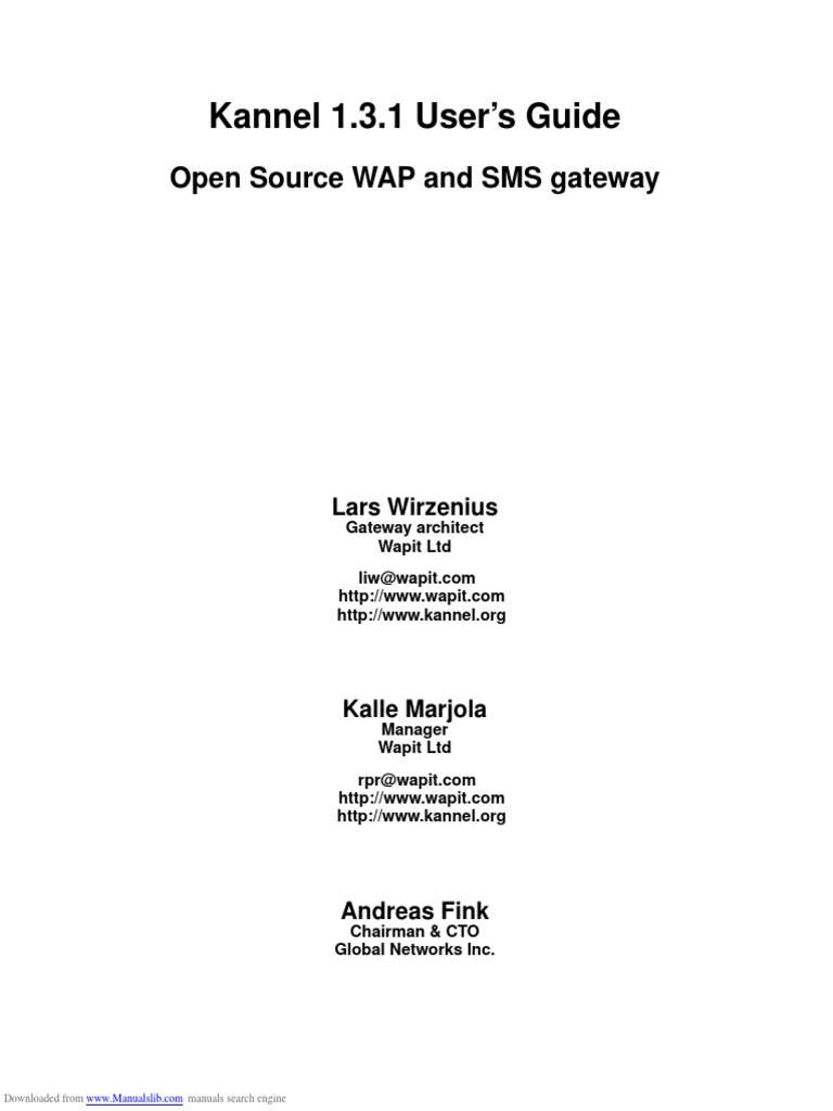 Wap and Sms Gateway | Download Free PDF | Networking | Internet & Web