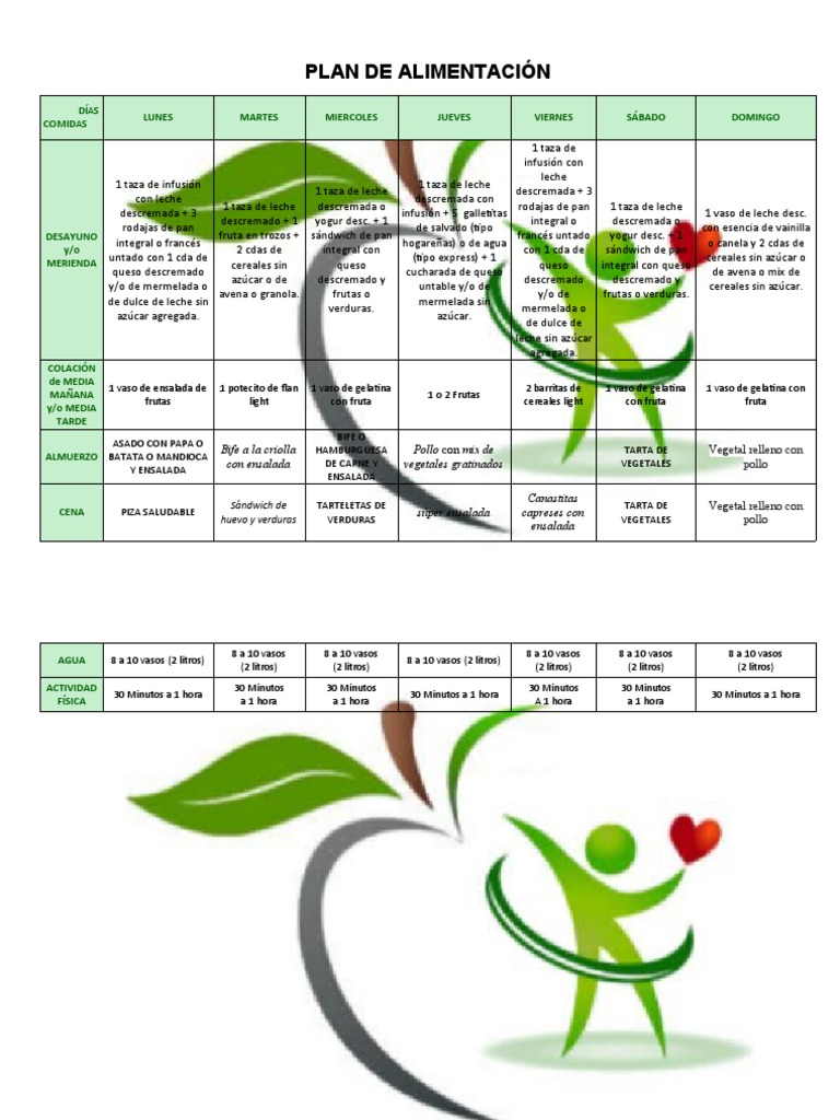 Plan de Alimentación | PDF | Alimentos | Cocina