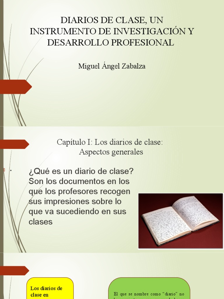 Diario de Clase ZABALZA (Autoguardado) | PDF | Método de enseñanza ...