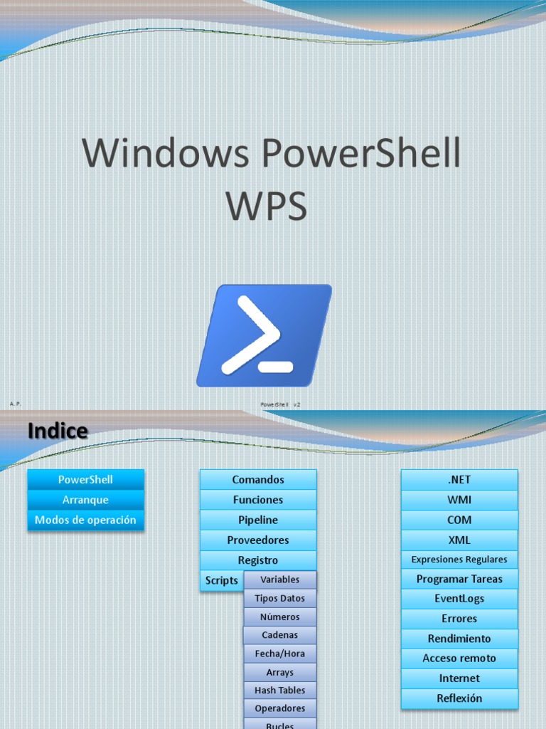 PowerShell v2 | PDF | .NET Framework | Lenguaje de escritura