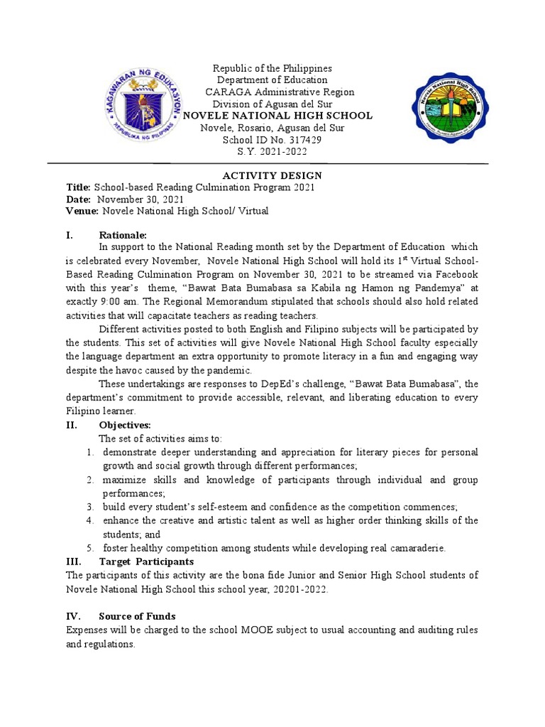 School-Based Reading Festival | PDF