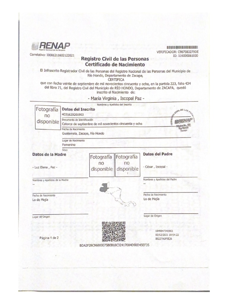 RENAP | PDF