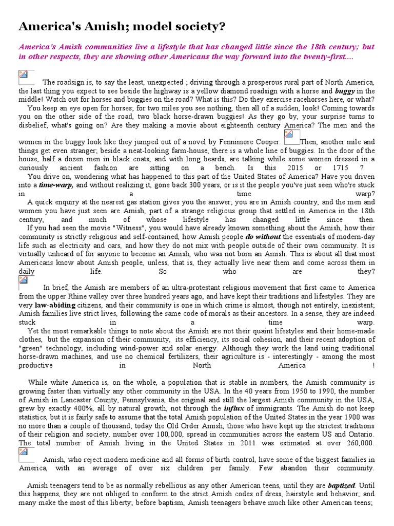 America's Amish Model Society? | PDF | The Church Of Jesus Christ Of ...