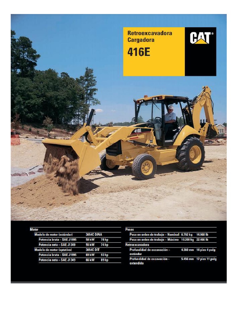 RETROEXCAVADORA 416E | PDF