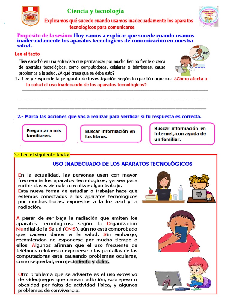 CIENCIA Y TECNOLOG. - Explicamos Que Sucede Cuando Usamos Inadecuadamente Los Aparatos ...