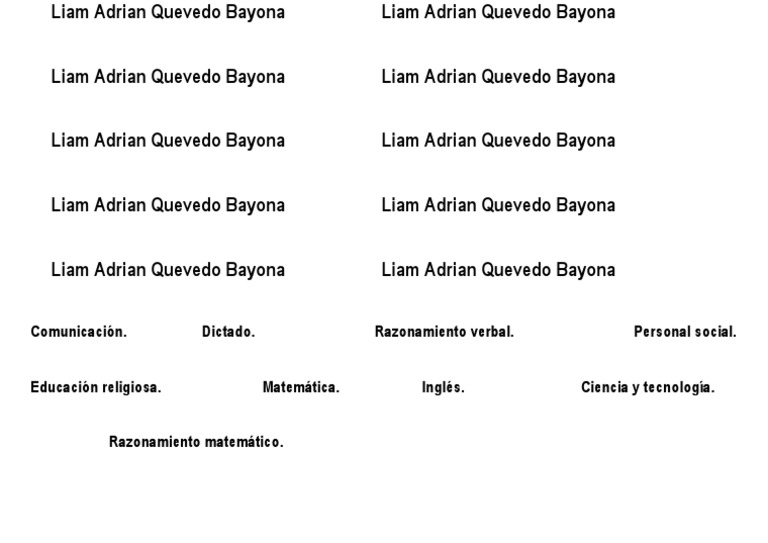 Colegio Liam PDF | PDF