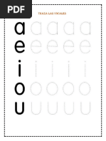 Identifica Las Vocales Punteadas | PDF