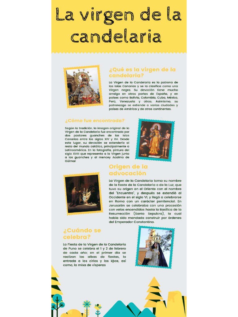 infografía de la virgen de la candelaria | PDF