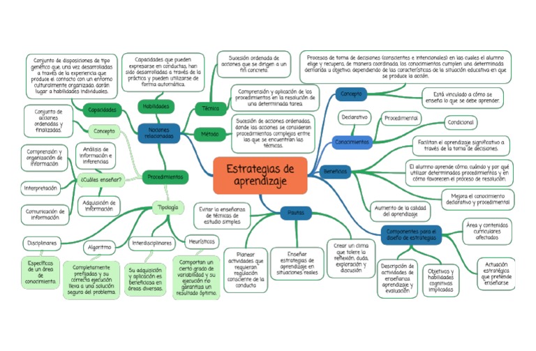 Estrategias de Aprendizaje. Organizador Gráfico | PDF