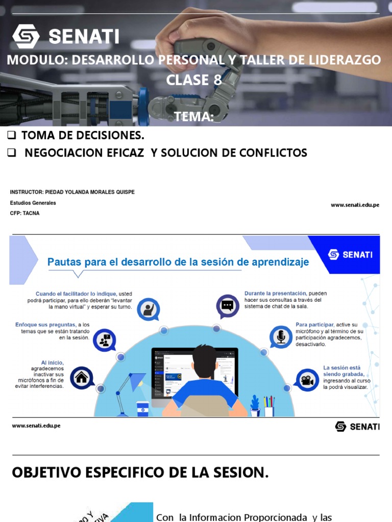 Sesion 8 - Toma de Decisiones | PDF | Negociación | Toma de decisiones