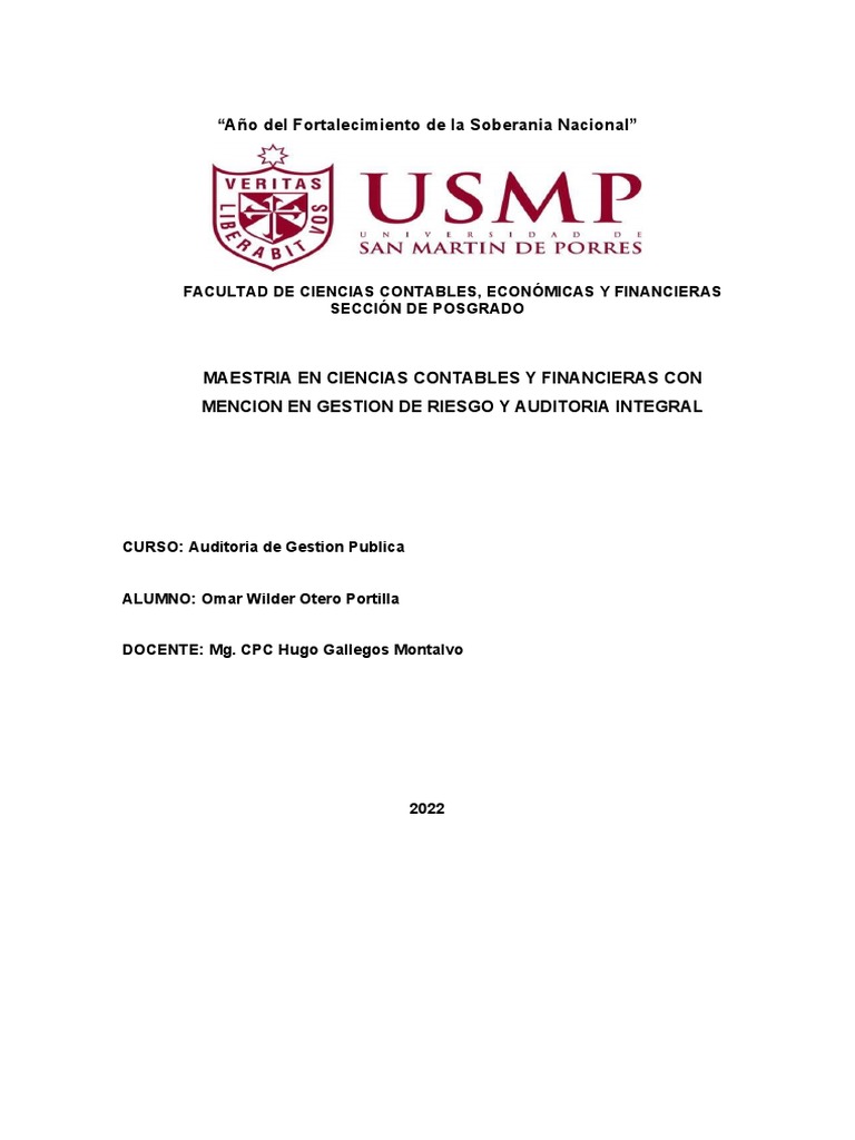 Auditoría de Gestión Pública: Conceptos y Alcances Según las Normas ...
