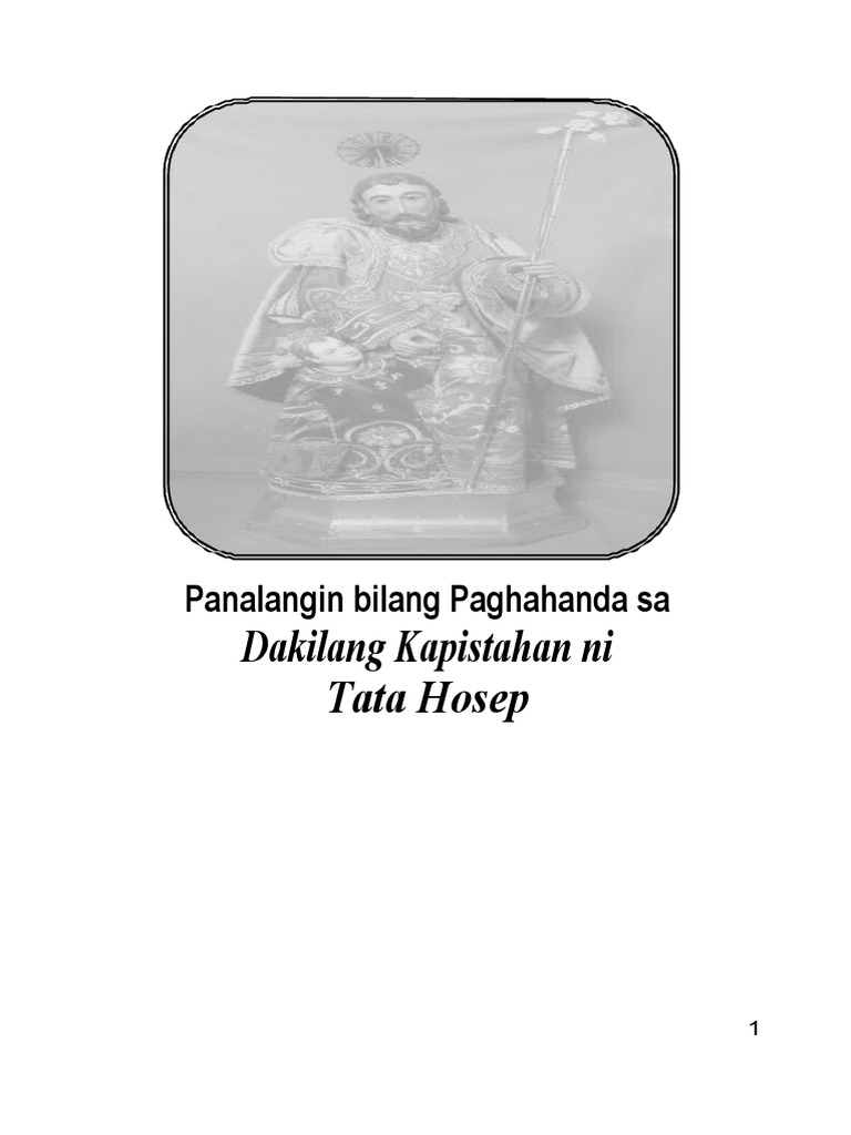 DOP Tagalog Novena Prayer To St. Joseph | PDF