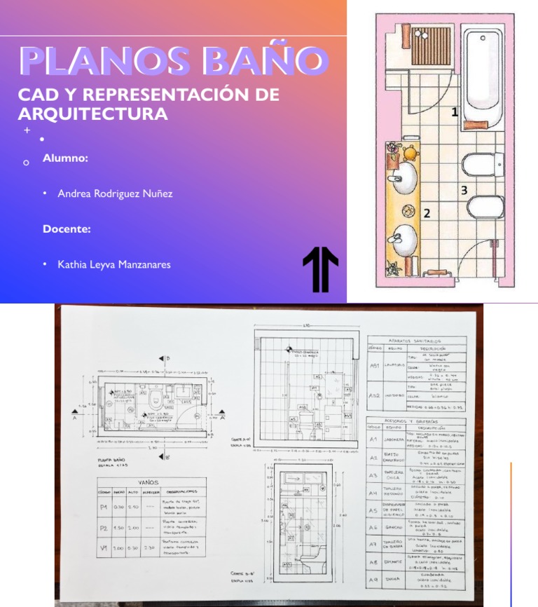 Rodriguez Andrea - Planos Baño | PDF