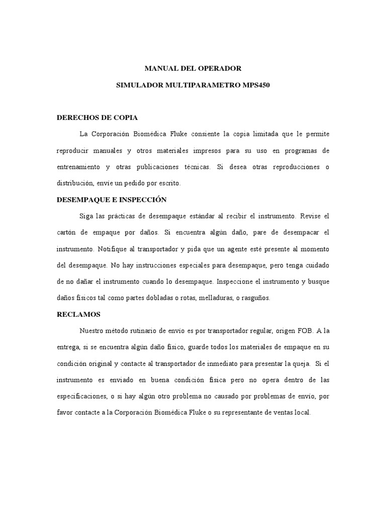 MPS450-Total Españolpdf | PDF | Electrocardiografia