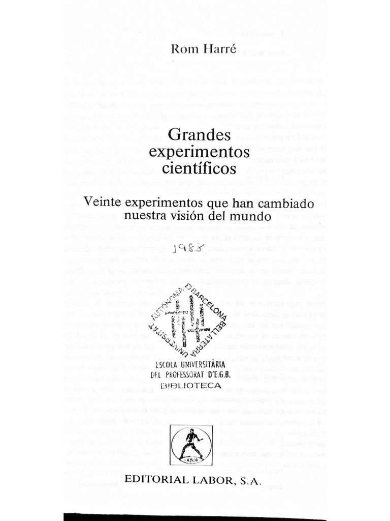 Harre Experimentos | PDF
