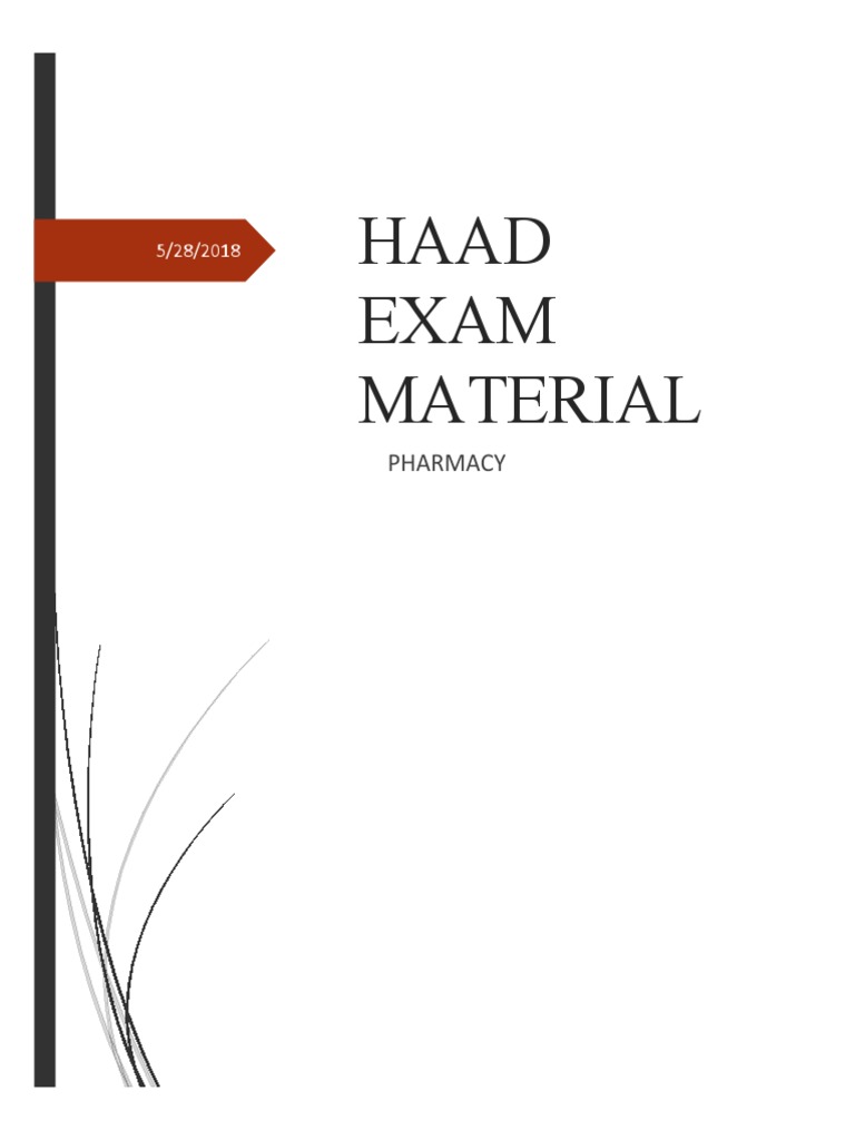 Haad Exam Material: Pharmacy | PDF | Nonsteroidal Anti Inflammatory Drug | Penicillin