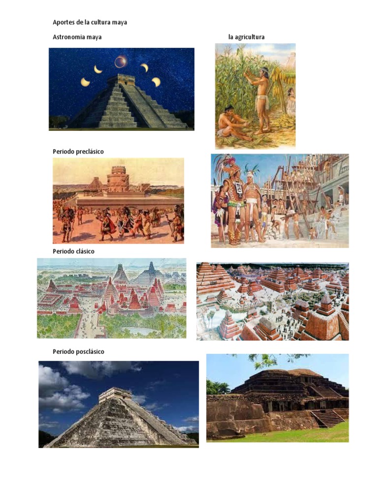 Aportes de La Cultura Maya | PDF