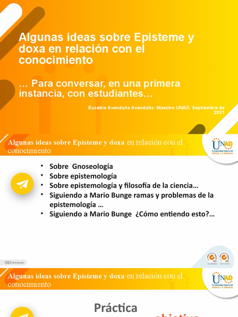 Algunas Ideas Sobre Episteme y Doxa | PDF | Conocimiento | Filosofía de ...