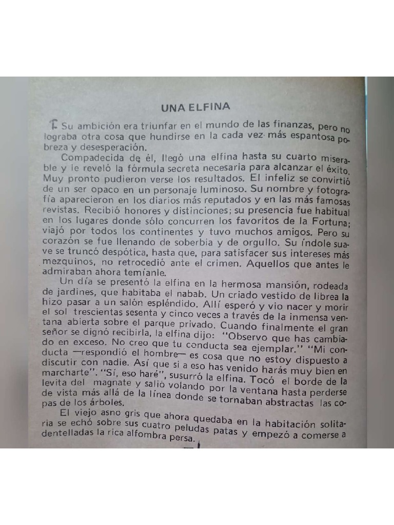 Una Elfina de Pompeyo Del Valle | PDF