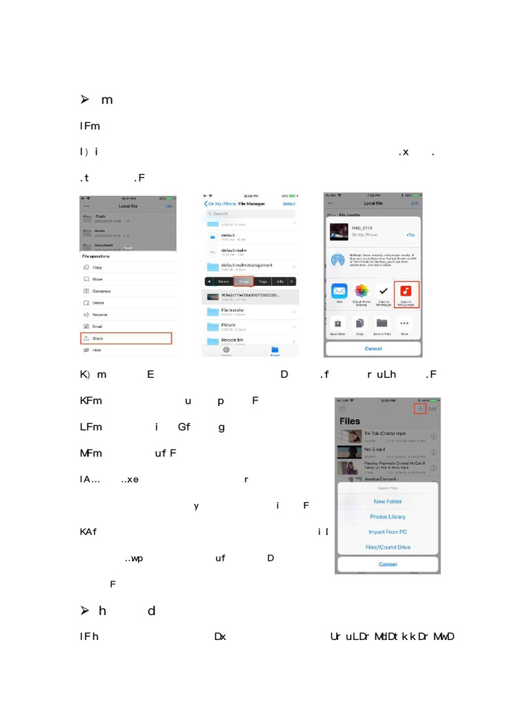Instructions For Use: Import Media Files | PDF