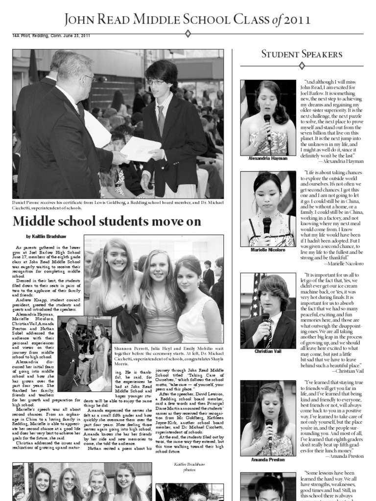 John Read Middle School - Class of 2011 | PDF | Students | Adolescence