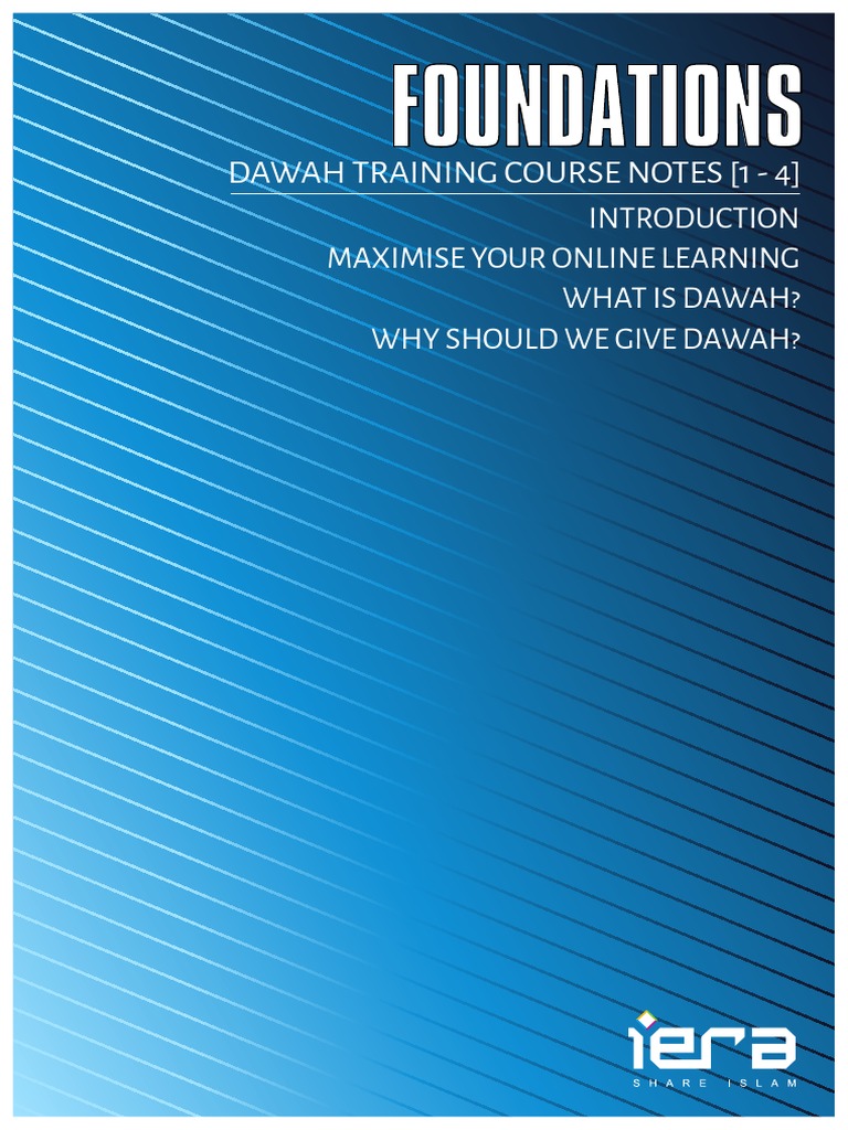 Foundations: Dawah Training Course Notes (1 - 4) | PDF | Prophets And ...