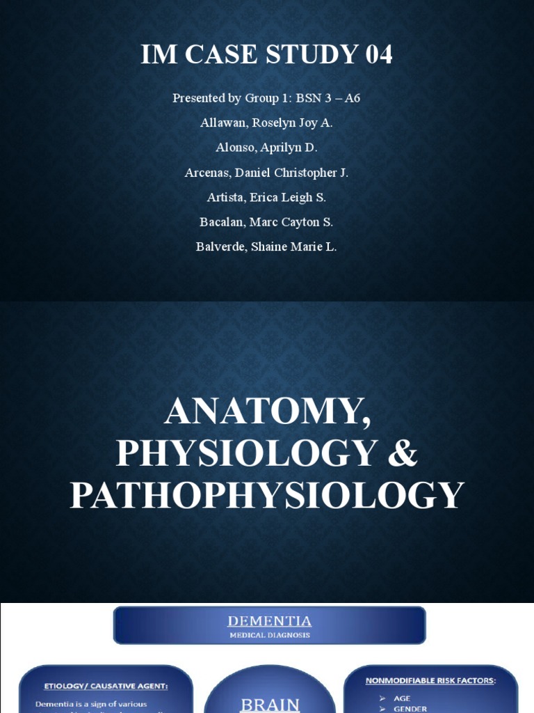 Im Case Study 04 | PDF | Dementia | Nervous System